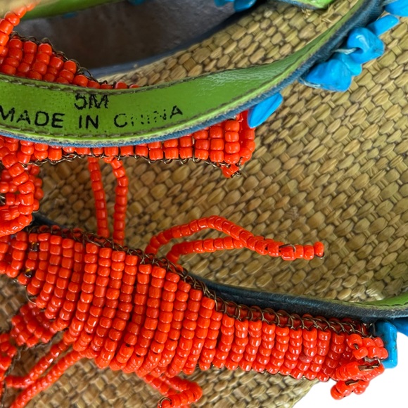 Beverly Feldman | Shoes | Frankie Baby Beverly Feldman Beaded Crawfish ...